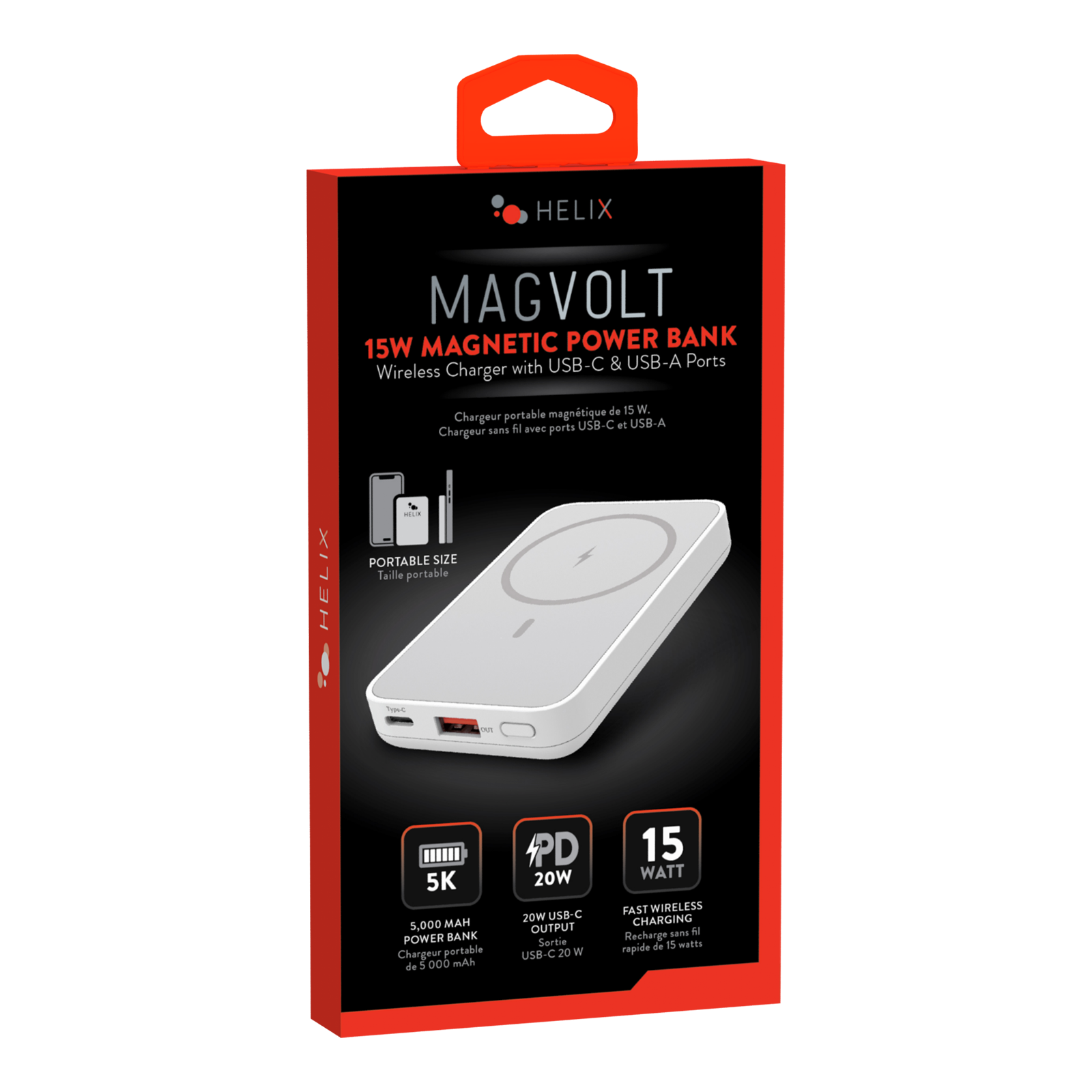 Helix MAGVOLT 5000 mAh 15W Magnetic Power Bank - SurplusbyDesign